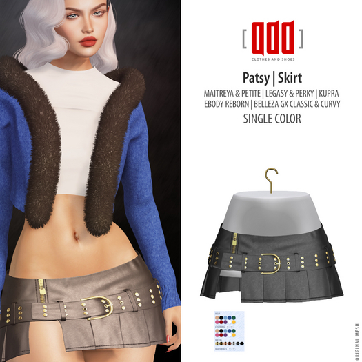 Second Life Marketplace - [ADD] Patsy Skirt - Black
